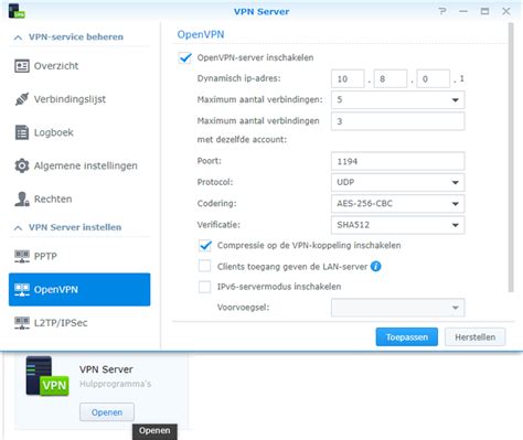 synology vpn server dynamic ip address apprentissage