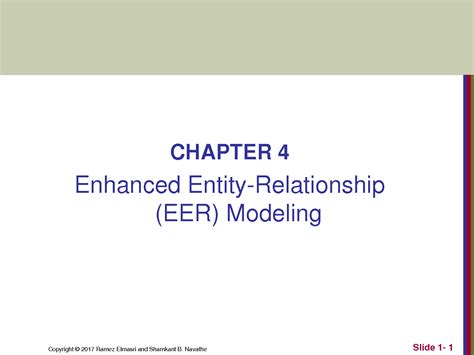 Solution Chapter04 Enhanced Entity Relationship Eer Modeling