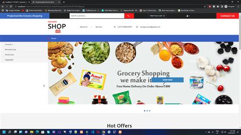 online grocery store project in php mysql with source code projectworlds