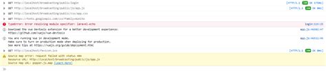 php laravel echo server responds nothing in browser stack overflow