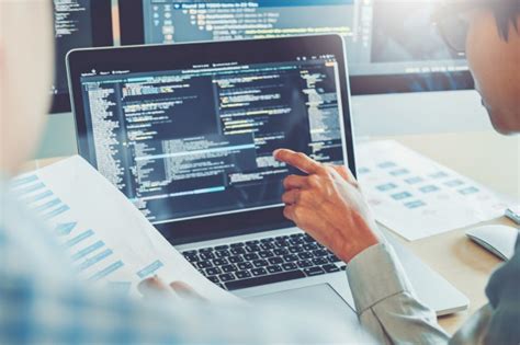 premium photo developing programmer team development website design