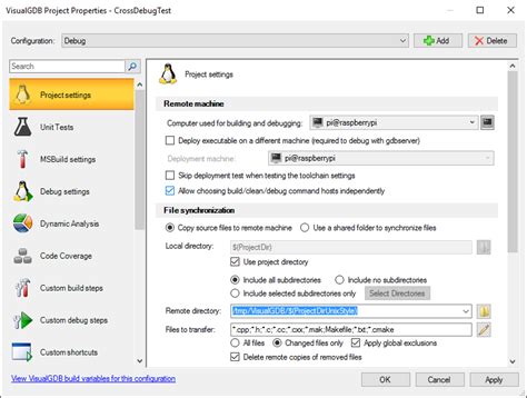 speeding up raspberry pi debugging by running gdb locally visualgdb