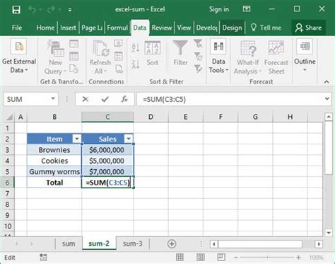using excel s sum function deskbright