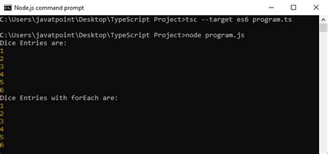typescript set javatpoint