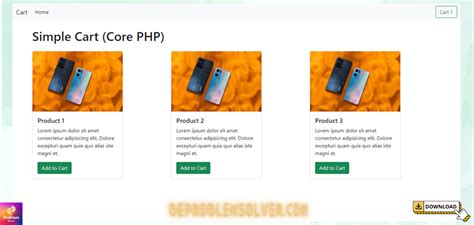 simple php shopping cart with session in 4 steps be problem solver