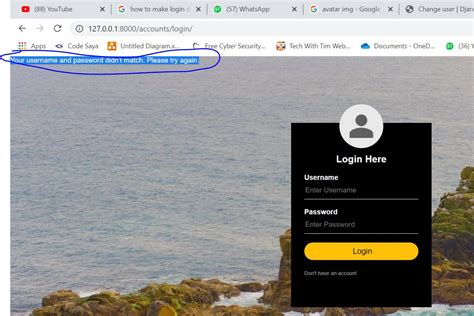 python i cant login to my django user credentials