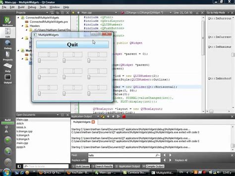 qt tutorial multiple widgets part 3 arabic youtube