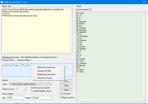 regexpquicktester scripting and development autoit forums