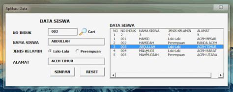 tampikan data dari listbox ke textbox dengan double klik