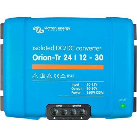 Victron Energy Orion Tr Ip43 24 12 Volt 30 Amp 360 Watt Isolated Dc Dc