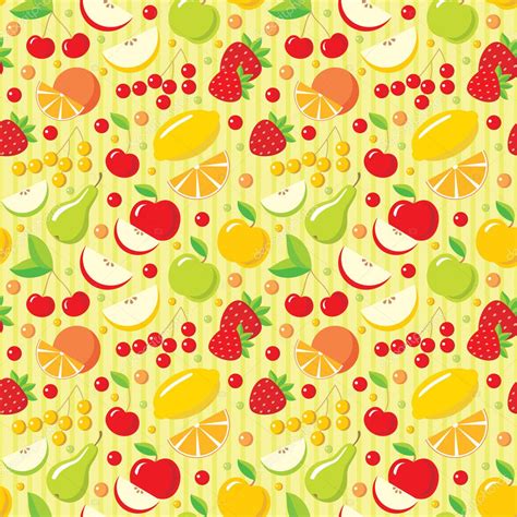 Seamless Fruits Pattern Stock Vector Image By ©gurzzza 8976134