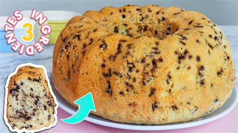Bizcocho Super Esponjoso Con 3 Ingredientes Con Chocolate Recetas