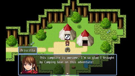 there and back again making camp with an item the official rpg maker