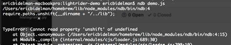 typeerror cannot read property unshift of undefined · issue 2