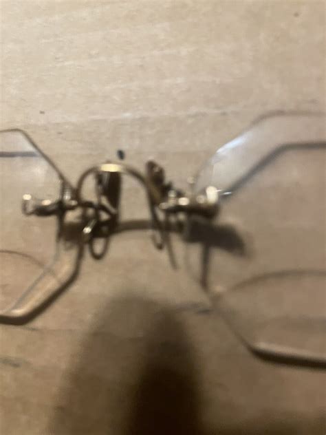 Antique Pince Nez Glasses With Case San Francisco Gem