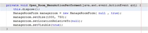 java swing application close one window and open another when button
