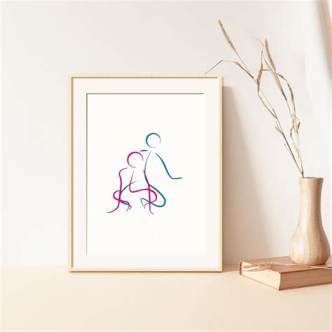 Erotic Line Art Minimalist Sex Position Sex Position Icon Etsy Hong Kong