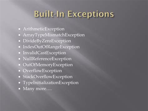 ppt exception handling powerpoint presentation free download id