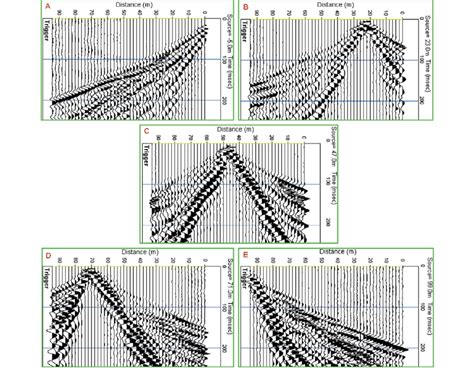 The P Wave Seismograms Records At The Seismic Profile R2c2 The 5
