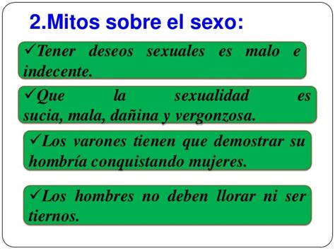 Mitos Y Creencias Sobre El Sexo
