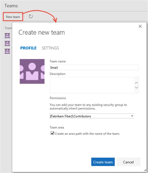 set up or configure hierarchical teams in azure boards and azure devops