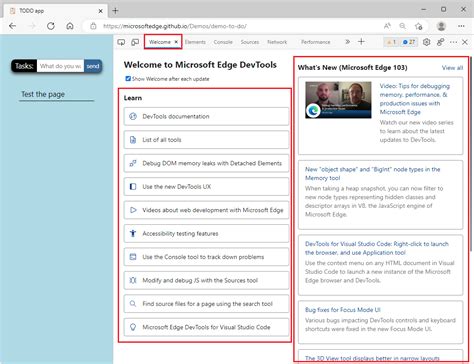willkommens tool microsoft edge development microsoft learn