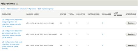 executing drupal migrations from the user interface with migrate tools