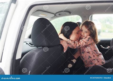 Embracing Each Other Mother With Her Daughter Inside Of Modern