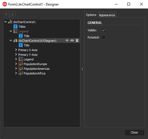 vcl charts line view tutorial step 4 chart appearance customization