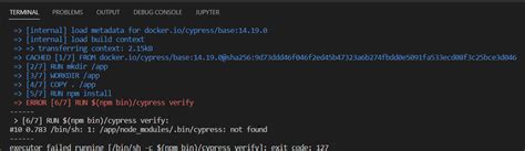 docker cypress version 10 failed to read dockerfile stack overflow