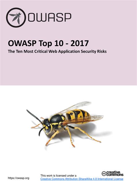Owasp Top 10 2017 En Owasp Top 10 2017 The Ten Most