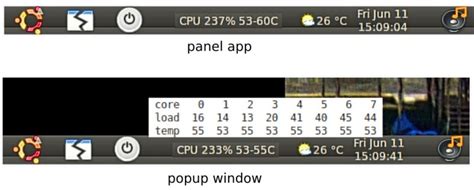 busyhot a nice little gnome panel applet to show real time cpu load