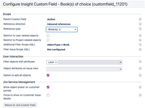 how to configure insight custom fields as cascading select list jira
