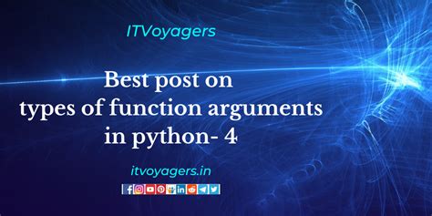 best post on types of function arguments in python 4