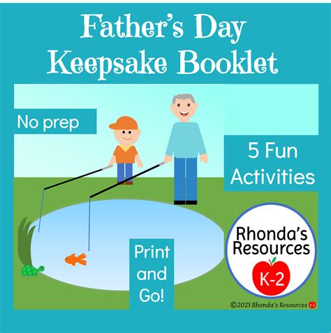 Fathers Day Activities Keepsake Book Made By Teachers