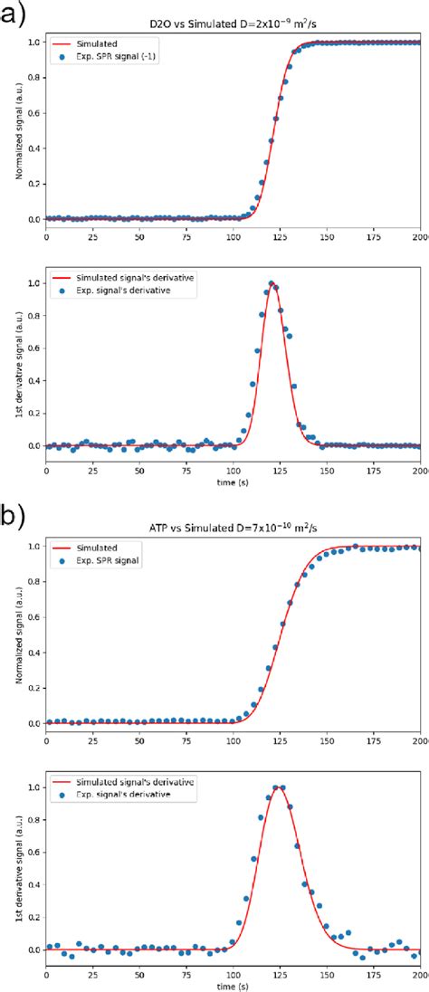 Superimposition Of Calculated By Simulation And Experimental Spr