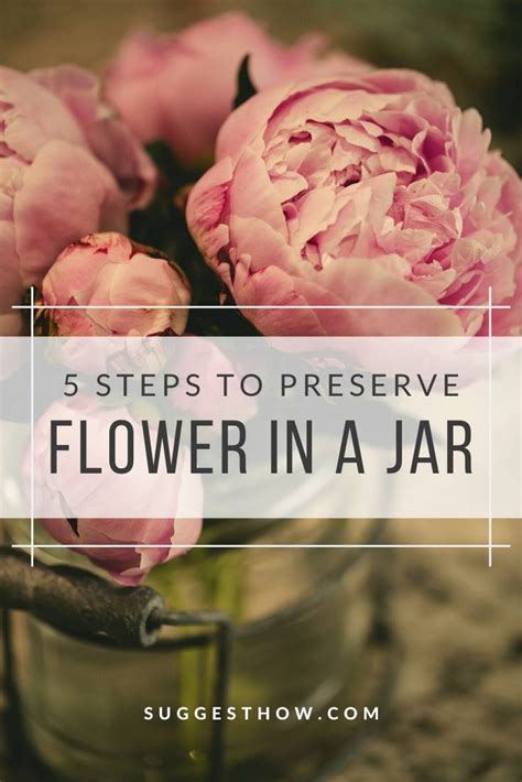 how to preserve flowers in a jar