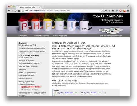 spaß mit php „notice undefined index” branko Čanak