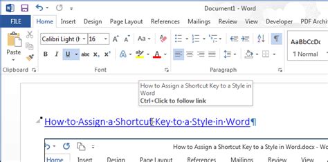 how to use the status bar in word