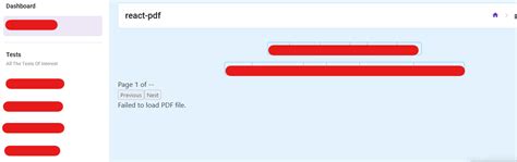javascript reactjs react pdf error failed to load pdf file on some