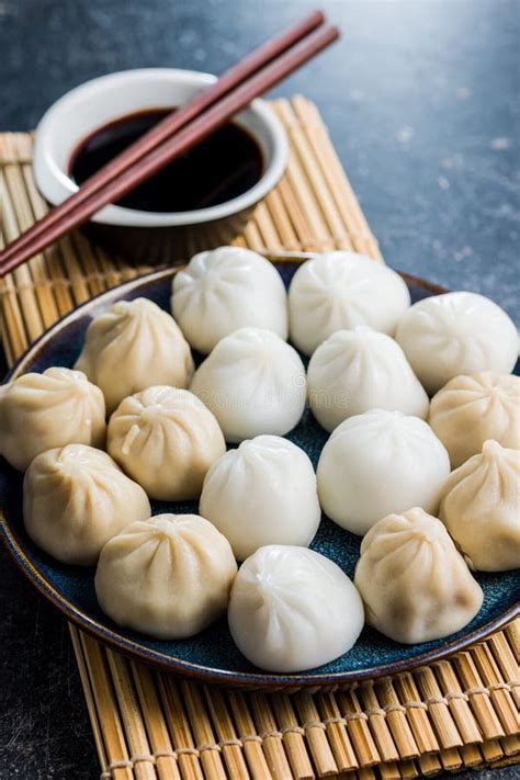 Xiaolongbao Traditional Steamed Dumplings Xiao Long Bao Buns On Plate