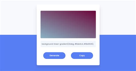 random gradient generator with css and javascript