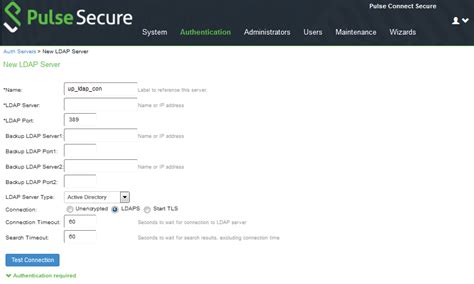 pulse secure vpn configuration for the lastpass universal proxy ldaps