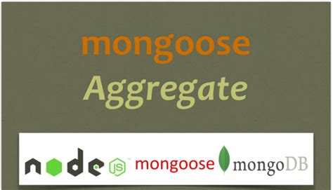 mongoose aggregate