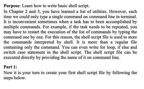 solved purpose learn how to write basic shell script in