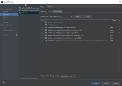 creating a java 10 project in intellij idea with junit 5