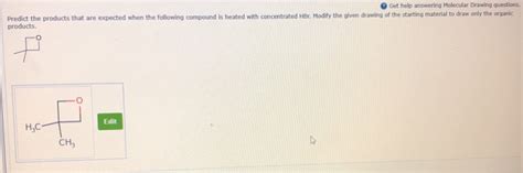 Solved Draw The Major Organic Product Of The Following