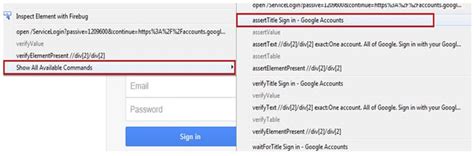selenium ide tutorial ide commands with examples on firefox
