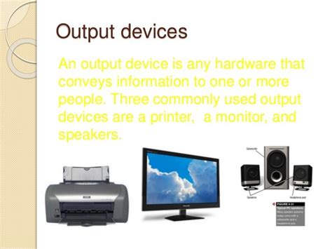 computer output devices