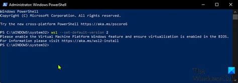 how to set linux distribution version to wsl1 or wsl2 in